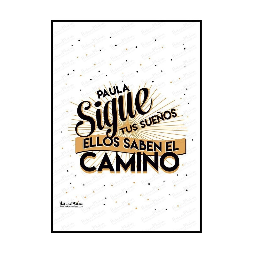 Lámina personalizada - Sigue tus sueños